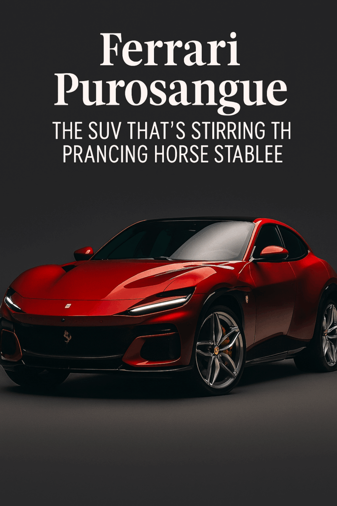 Ferrari Purosangue: The SUV That’s Stirring the Prancing Horse Stable ...